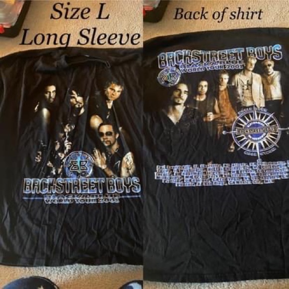 Tops | Vintage Backstreet Boys World Tour 201 | Poshmark